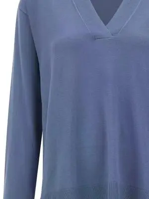 ELENA MIRÒ V-neck Fine-knit Top
