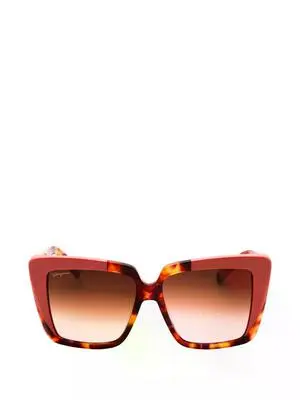 FERRAGAMO Square-frame Sunglasses - Red