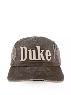 DUKE + DEXTER Duke Logo-embroidered Distressed Baseball Cap - Brown