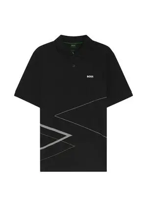BOSS Pima Cotton Polo Shirt With Placed Print