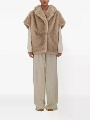 Herno Faux-fur Short-sleeve Jacket