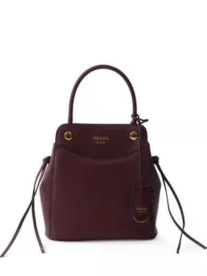 Prada Carry Leather Mini Handbag - Red