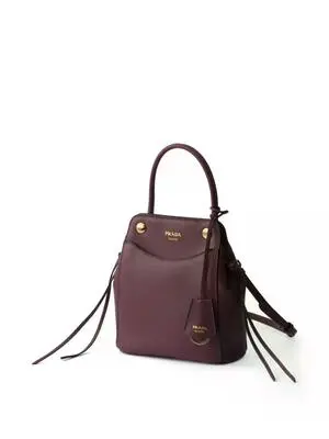 Prada Carry Leather Mini Handbag - Red