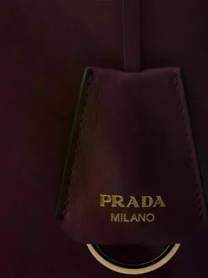 Prada Carry Leather Mini Handbag - Red