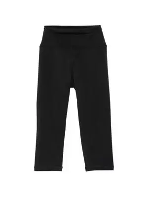 Sporty & Rich Logo-print Cropped Leggings - Black