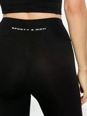 Sporty & Rich Logo-print Cropped Leggings