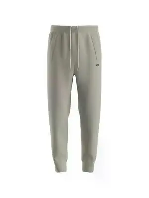 BOSS Cotton-blend Sweatpants With Embroidered Logo - Neutrals