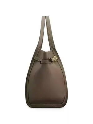 TOD'S Medium T Timeless Buckle-detail Tote Bag - Brown
