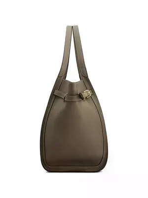 TOD'S Medium T Timeless Buckle-detail Tote Bag - Brown