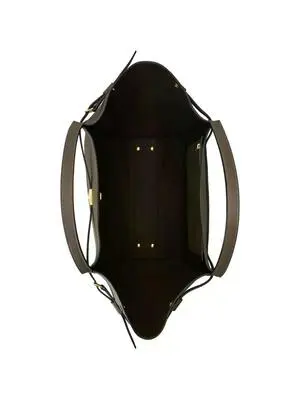 TOD'S Medium T Timeless Buckle-detail Tote Bag - Brown