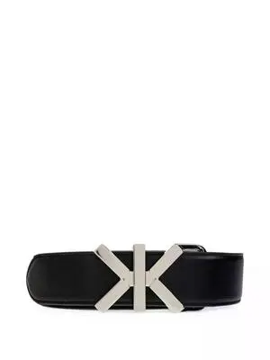 Kenzo Double K Logo-plaque Reversible Belt - Black