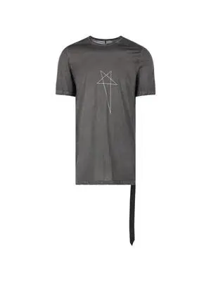 Rick Owens Level T Strap-detail T-shirt - Grey