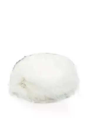 Ruslan Baginskiy Faux-fur Pillbox Hat - White