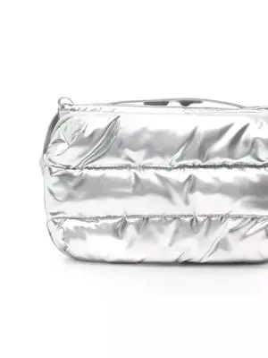 TOPOLOGIE Large Bottle Sacoche Quilted Metallic Clutch Bag