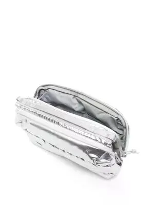 TOPOLOGIE Large Bottle Sacoche Quilted Metallic Clutch Bag