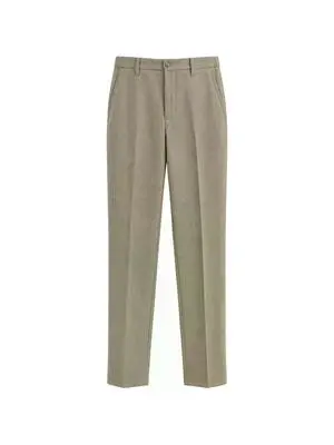Seventy Elasticated-waistband Pressed-crease Trousers - Grey