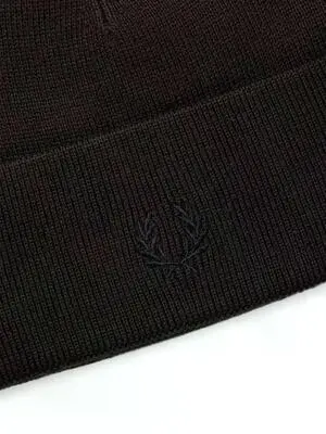 Fred Perry Embroidered-logo Beanie Hat