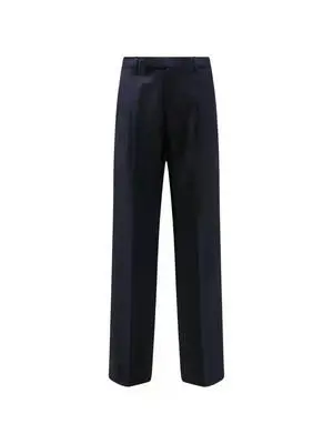 Vince Louie Pleated Tailored Trousers - Blue