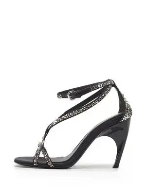Alexander McQueen Twisted Armadillo Embellished Sandals