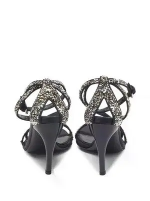 Alexander McQueen Twisted Armadillo Embellished Sandals