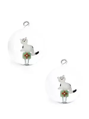 ICHENDORF MILANO Cat-motif Christmas Ornaments - White