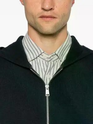 Marc O'polo Zip-up Hooded Cardigan - Blue