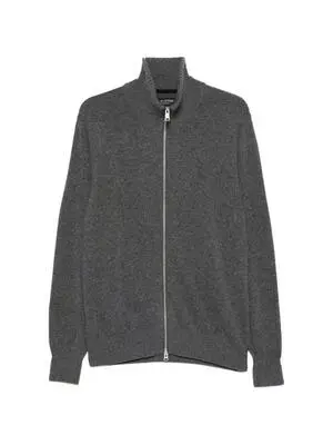 Marc O'polo Zip-up Knitted Cardigan - Grey