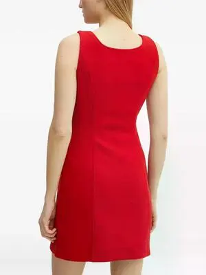 MORGAN Zip-up Patch-pocket Mini Dress