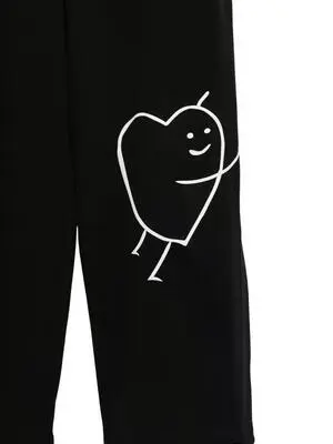 Joshua Sanders Outline Heart Pants - Black