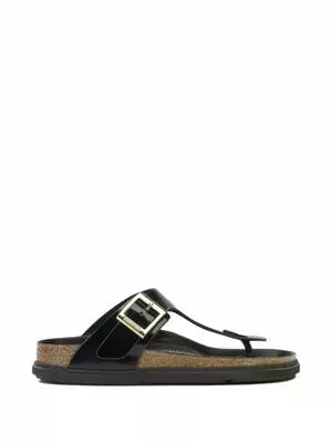 BIRKENSTOCK Gizeh Droplet Buckle Sandals - Black