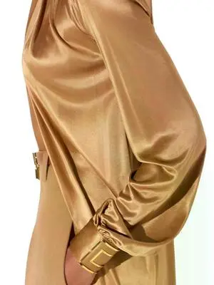 Elisabetta Franchi Blouse In Shiny Jersey Fabric