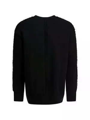 Comme Des Garçons Raw-edge Long-sleeve Cotton Sweatshirt