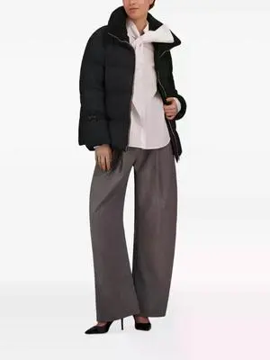 Herno Contrast-trim Quilted Padded Coat