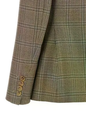 BLAZÉ MILANO Everynight Check-pattern Wool Blazer