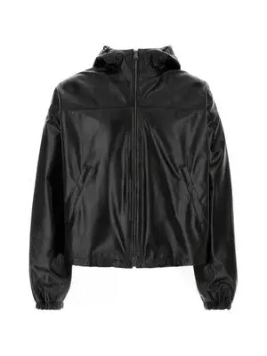 Fendi Hooded Leather Jacket