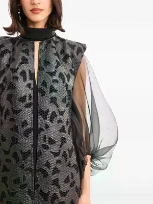 GEMY MAALOUF Sequin-embellished Padded Coat