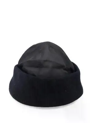 Prada Ribbed-knit Beanie Hat - Black