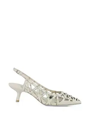Ash Pointed-toe Stud-embellished Pumps