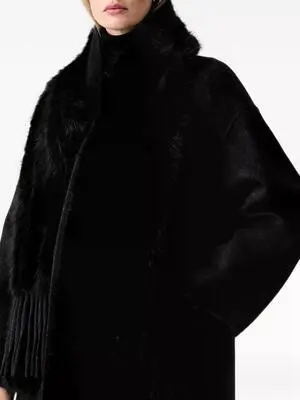 FRACOMINA Faux-fur Trim Double-breasted Coat