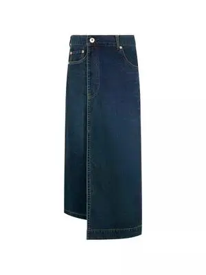 Sacai Asymmetric Wrap Maxi Skirt - Blue