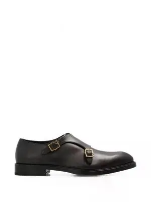 FERRAGAMO Double Monk Strap Shoes - Brown
