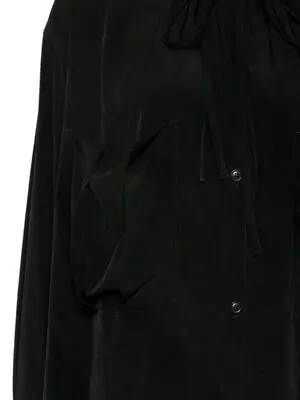 Y’s Ta/pe Crepe De Chine Gather Collar Dress