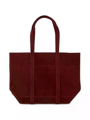 AMIACALVA Washed Canvas Tote Bag - Red