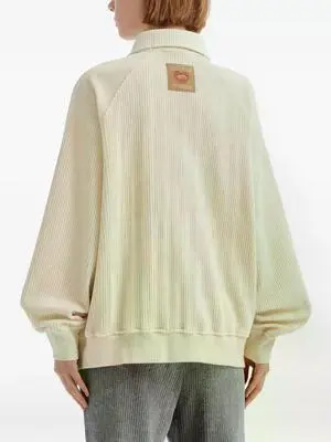 FINGERCROXX Corduroy Quarter-zip Sweatshirt