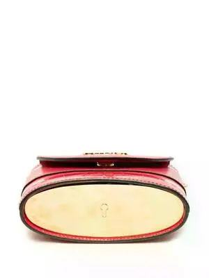 Chloé 2020 Croc Embossed Leather Aby Lock Satchel