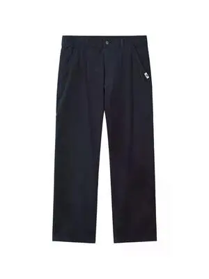 CHOCOOLATE Logo-patch Corduroy Trousers - Blue