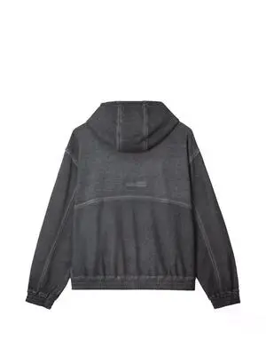Izzue Faded Zip-up Hoodie - Grey