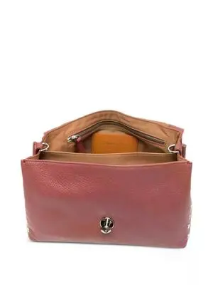ZANELLATO Postina Daily Studded Leather Tote Bag - Red