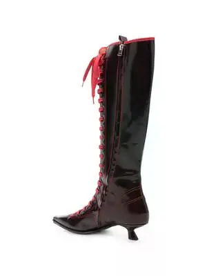 Marni Lace-up Pointed-toe Boots
