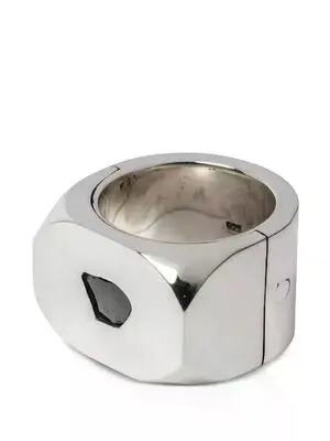 PARTS OF FOUR Sistema Sterling Diamond Ring - Silver